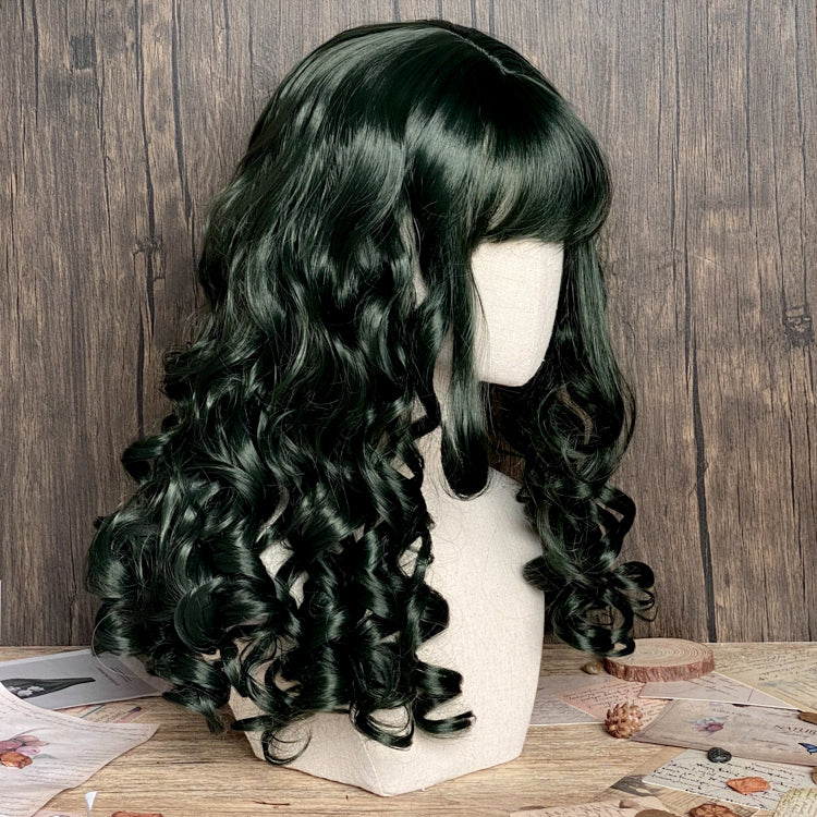 Dark Green Long Curly Wig Kf81793 Unzzy