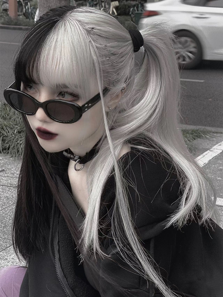 black and white wig KF11067 – unzzy