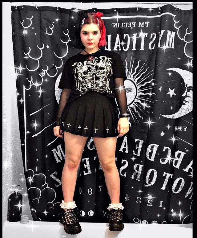 Dark Embroidered Skirt KF90169 – unzzy