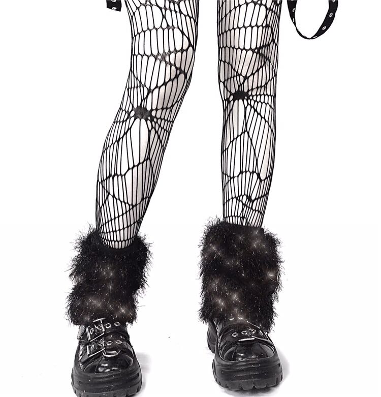 Dark hollow mesh stockings KF82177 – unzzy
