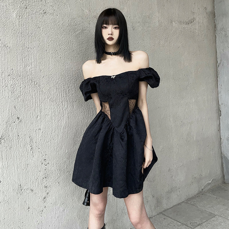 black high waist dress KF50135 – unzzy