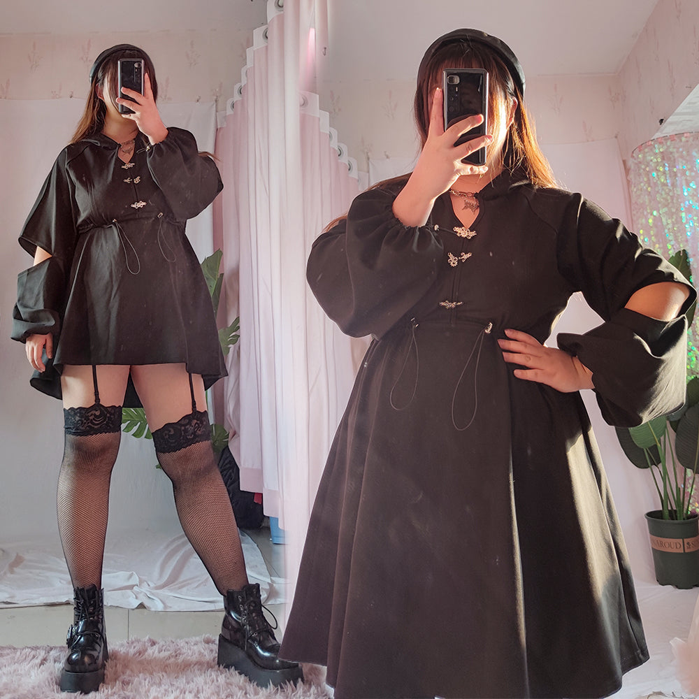 Black plus size dress KF82026 – unzzy